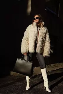 What to wear a fur coat: 49 trendy images with different models 109372_26