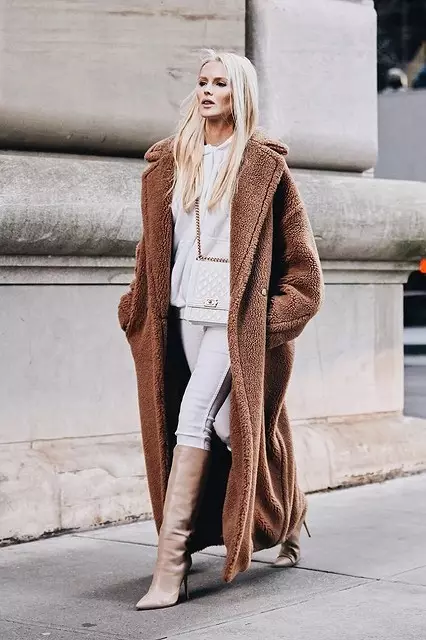 What to wear a fur coat: 49 trendy images with different models 109372_28