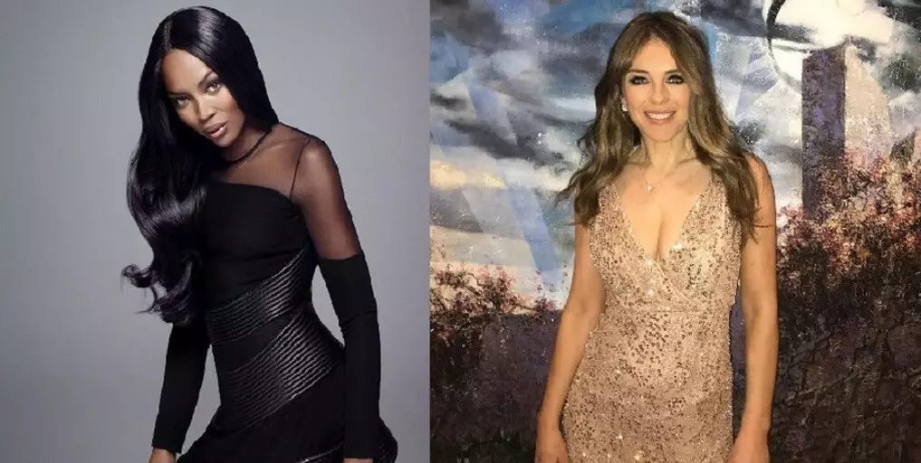 Naomi Campbell och Elizabeth Herley delade kryddiga bilder på Thanksgiving