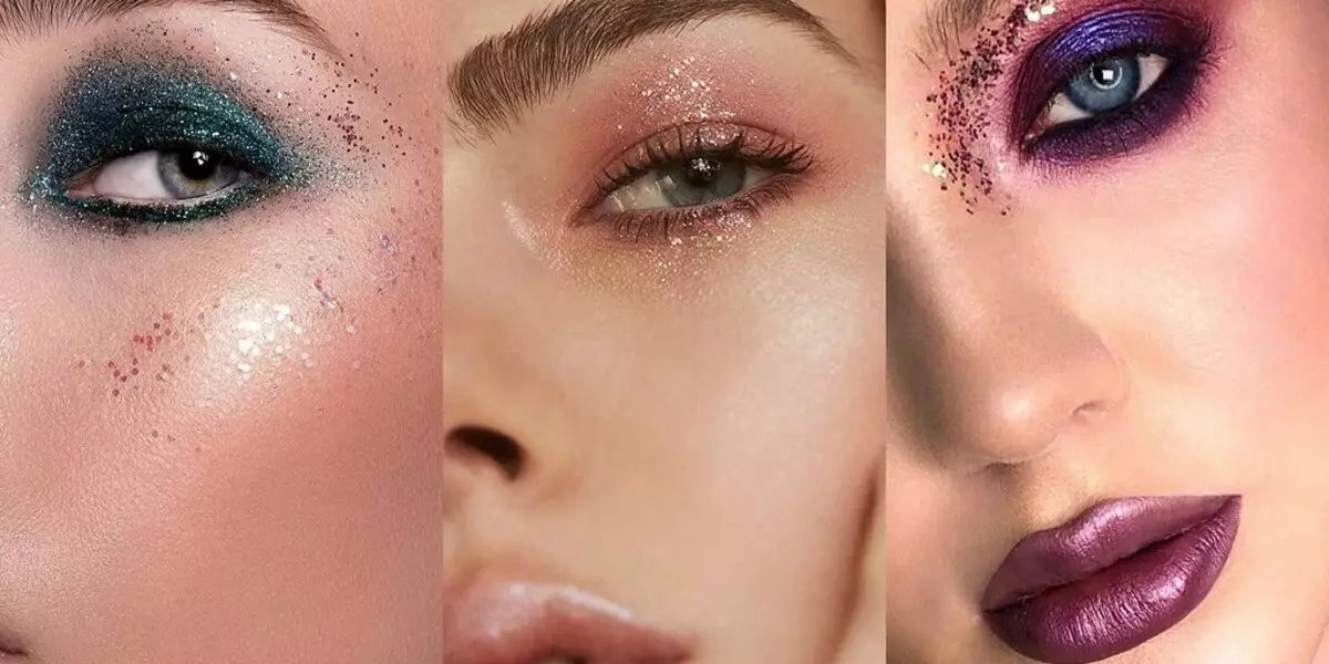 Choose shadows and labels: 7 lifehams for the steady Christmas makeup