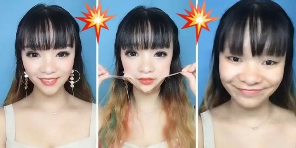 Le spectacle n'est pas pour nerveux: les Asiatiques ont montré comment éliminer le maquillage