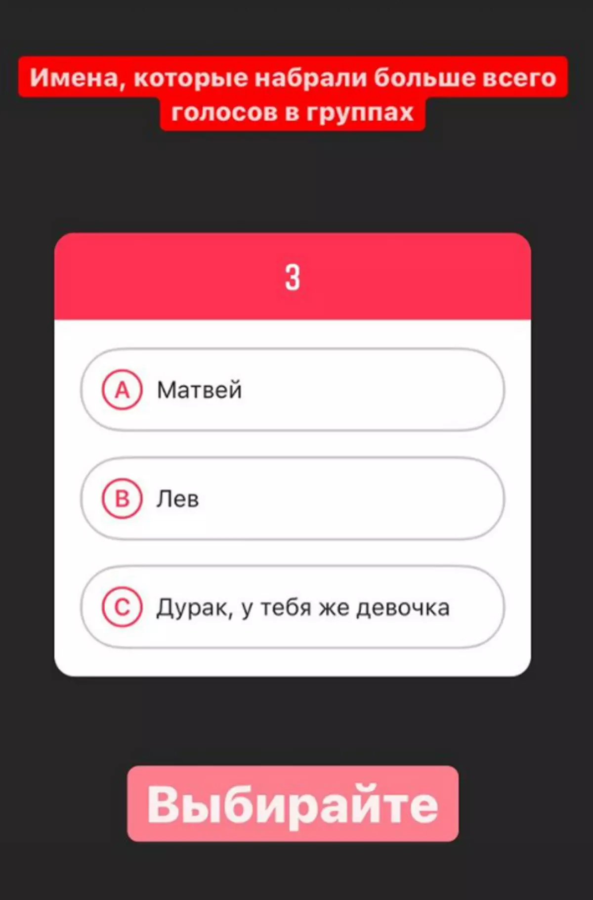 Дмитро Шепелєв провів голосування і вибрав ім'я для новонародженого